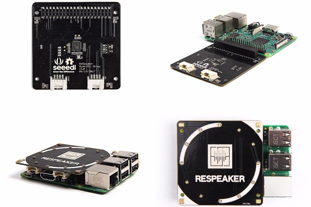 【產品/介紹】ReSpeaker 四麥克風陣列擴充板 | ReSpeaker 4-Mic Array for Raspberry Pi - 台灣樹莓派