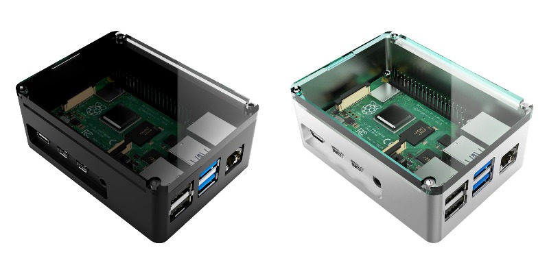 【產品/介紹】安億迪 anidees Raspberry Pi 鋁合金外殼(黑色/銀色) — Pi 4適用 - 台灣樹莓派