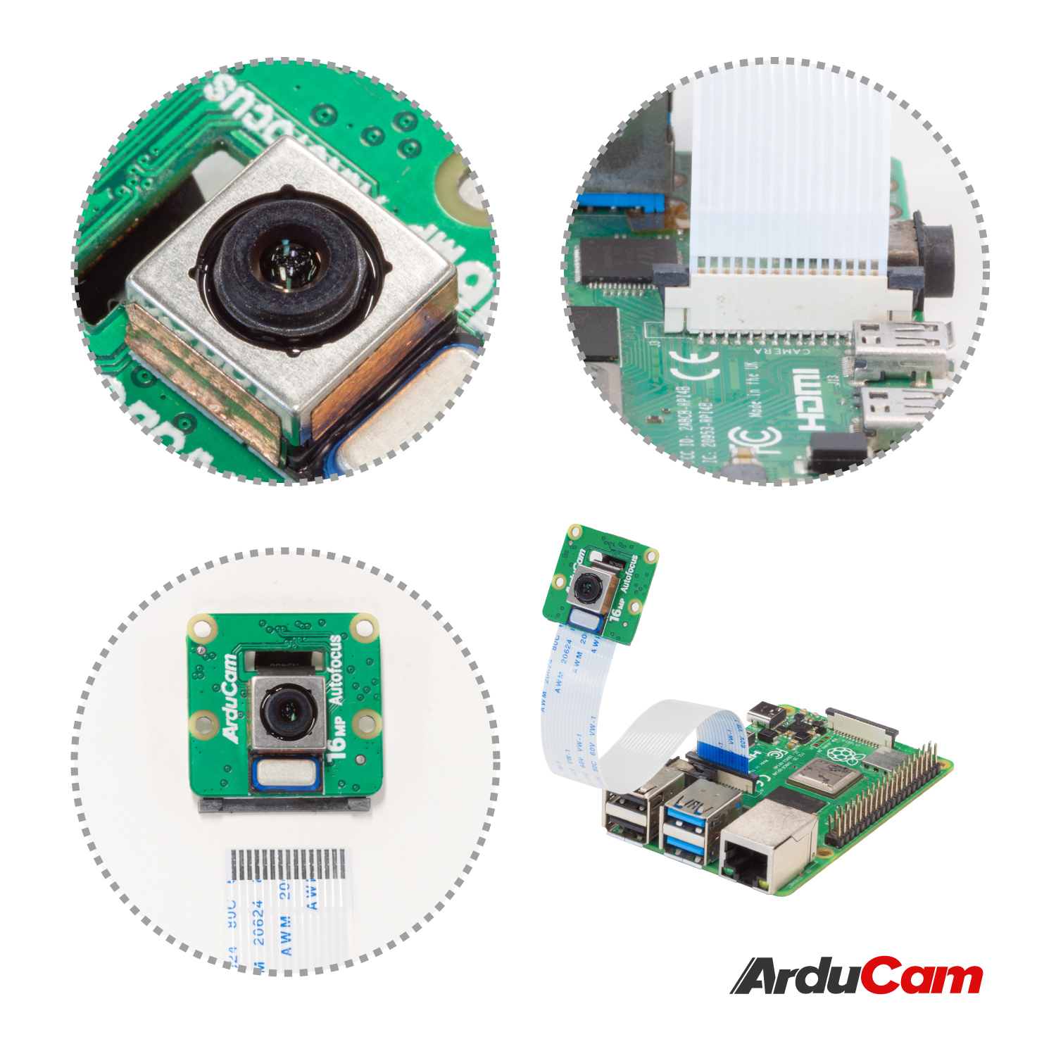 Arducam IMX519 Autofocus Camera Module for Raspberry Pi | 自動對焦相機模組 - 台灣樹莓派